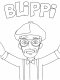 Blippi coloring pages - Free Printable