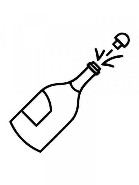 Bottle coloring pages