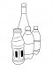 Bottle coloring pages