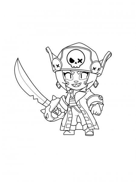 Bibi Brawl Stars coloring pages