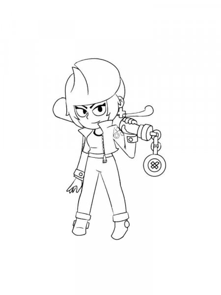 Bibi Brawl Stars coloring pages