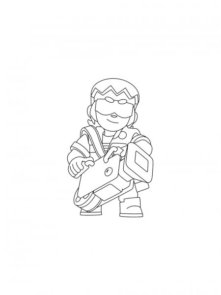 Buster Brawl Stars coloring pages