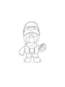 Doug Brawl Stars coloring pages