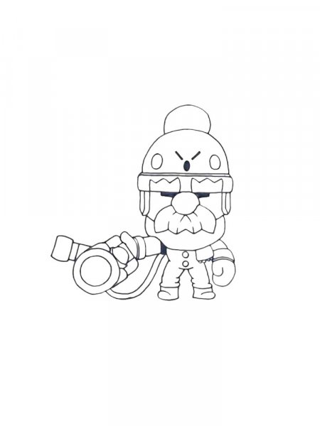 Gale Brawl Stars coloring pages