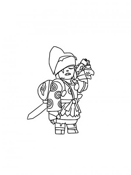 Kenji Brawl Stars coloring pages