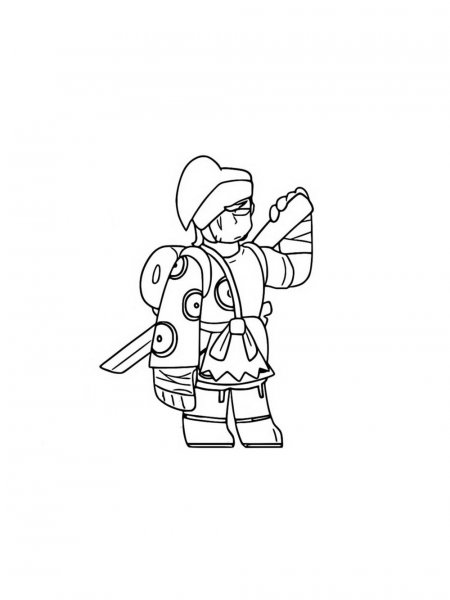 Kenji Brawl Stars coloring pages