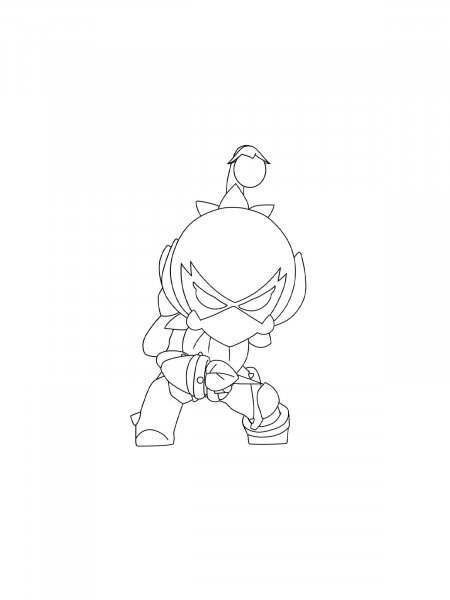 Lily Brawl Stars coloring pages