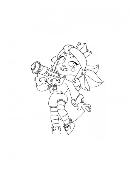 Mandy Brawl Stars coloring pages