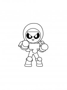Meeple Brawl Stars coloring pages