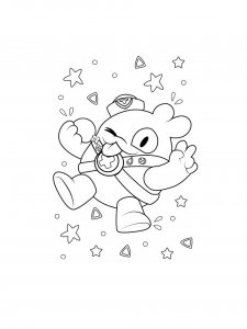 Squeak Brawl Stars coloring pages