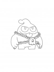 Squeak Brawl Stars coloring pages