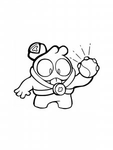 Squeak Brawl Stars coloring pages