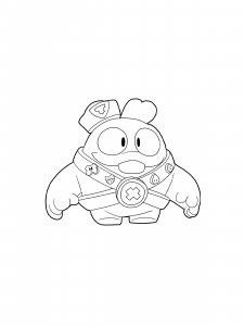 Squeak Brawl Stars coloring pages