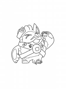Squeak Brawl Stars coloring pages