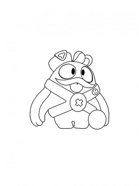 Squeak Brawl Stars coloring pages