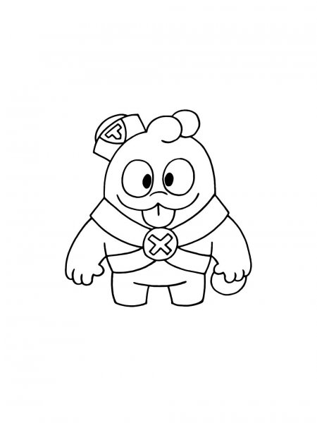 Squeak Brawl Stars coloring pages