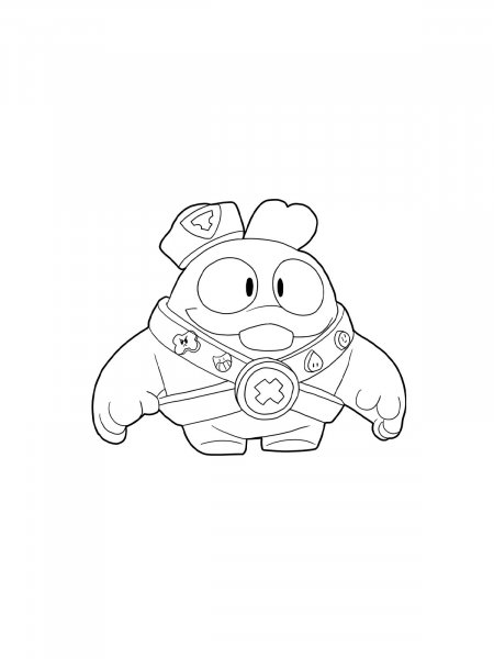 Squeak Brawl Stars coloring pages