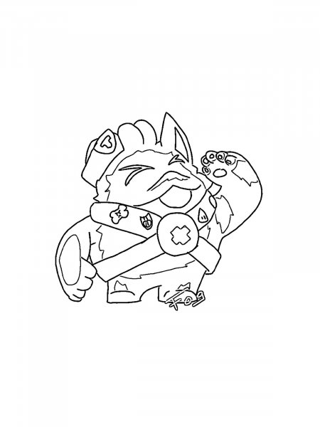 Squeak Brawl Stars coloring pages