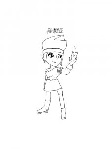 Amber Brawl Stars coloring pages