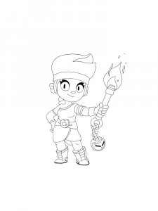 Amber Brawl Stars coloring pages