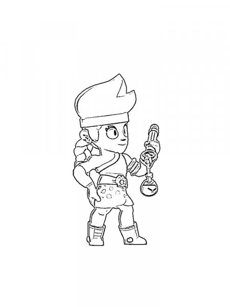 Amber Brawl Stars coloring pages
