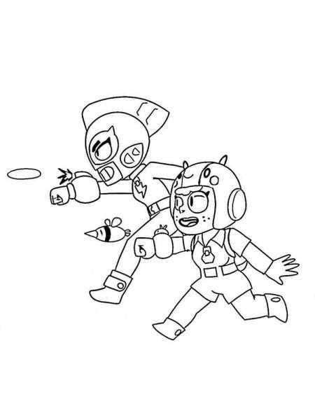 Bea Brawl Stars coloring pages