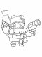 Darryl Brawl Stars coloring pages