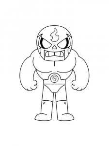 El Primo Brawl Stars coloring pages