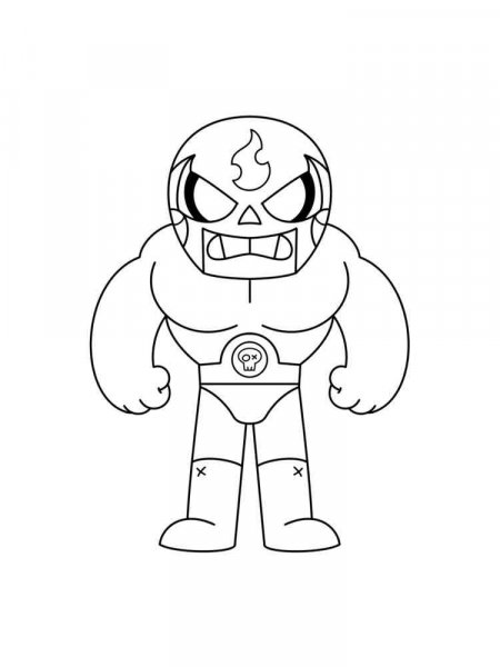 El Primo Brawl Stars coloring pages