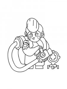 Pam Brawl Stars coloring pages
