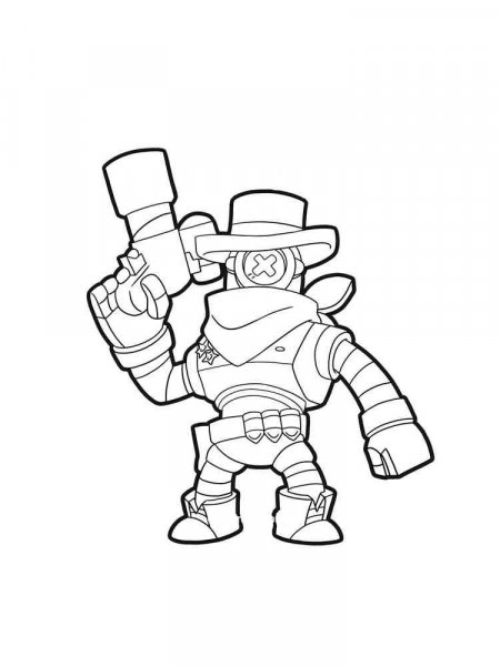 Rico Brawl Stars coloring pages