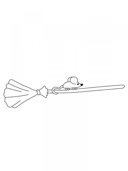 Broomstick coloring pages