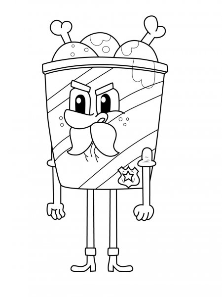 Bucket coloring pages