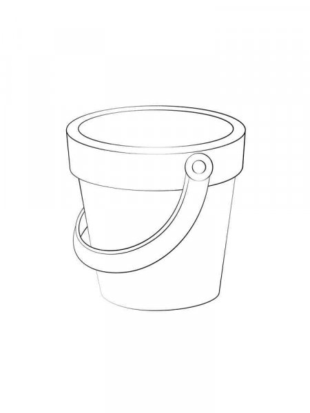 Bucket coloring pages