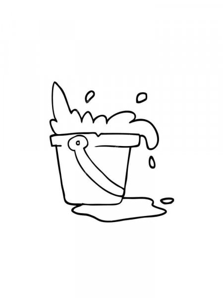 Bucket coloring pages
