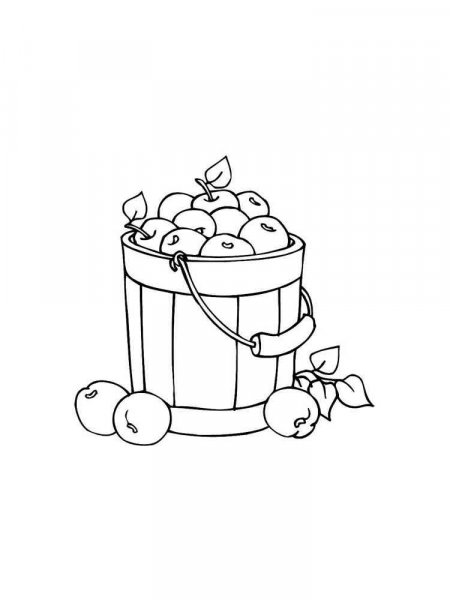 Bucket coloring pages