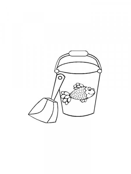 Bucket coloring pages