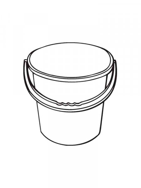 Bucket coloring pages