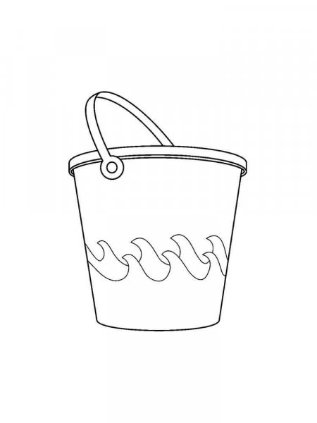 Bucket coloring pages