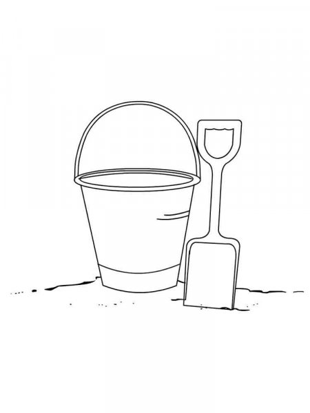 Bucket coloring pages