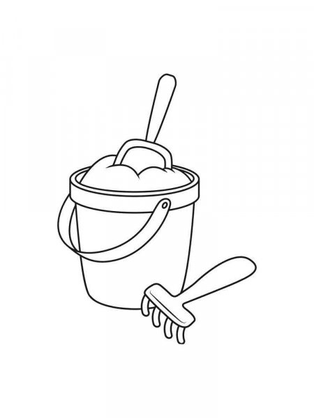 Bucket coloring pages
