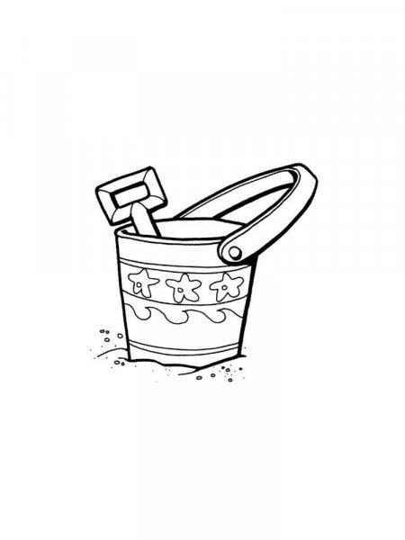 Bucket coloring pages