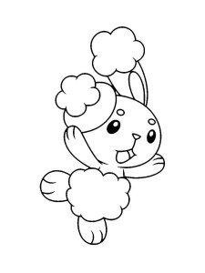 Pokemon Buneary coloring pages - Free Printable