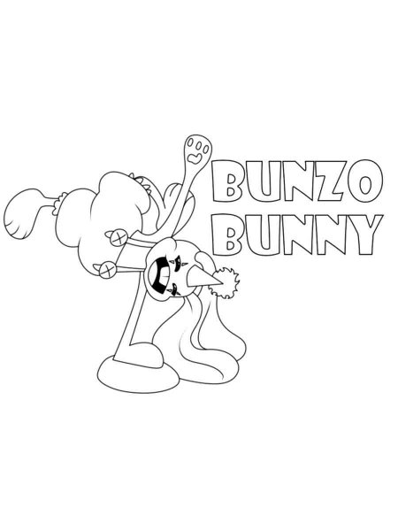 Bunzo Bunny coloring pages