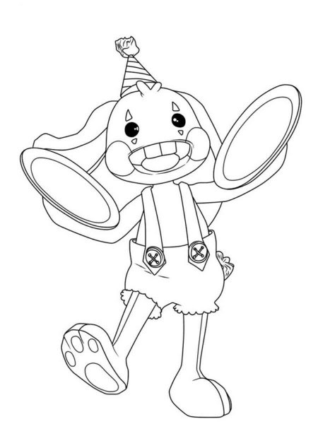 Bunzo Bunny coloring pages