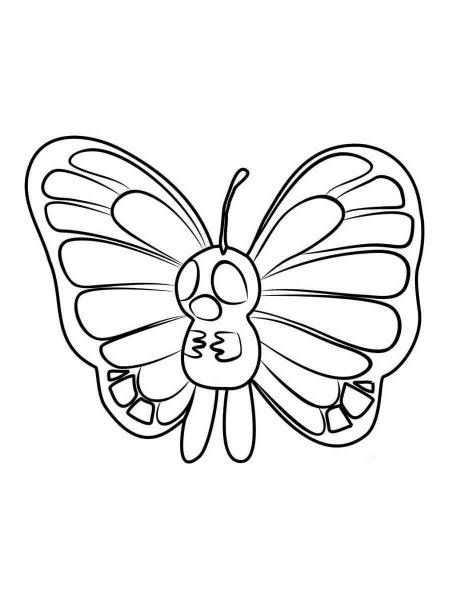 Pokemon Butterfree coloring pages - Free Printable