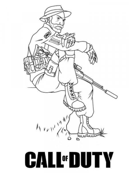 Call of Duty coloring pages