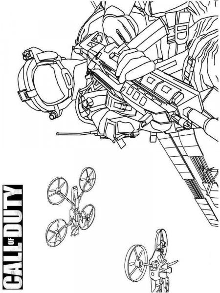 Call of Duty coloring pages