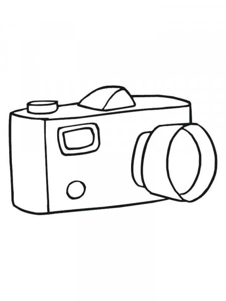 Camera coloring pages