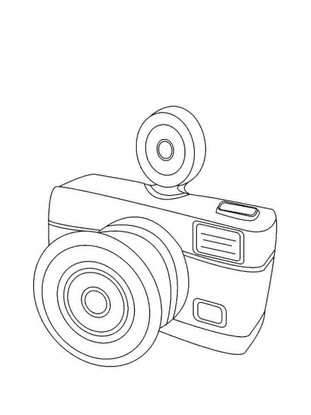 Camera coloring pages